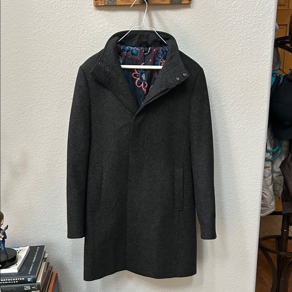 Ted Baker London | Jackets & Coats | Ted Baker Mens Dark Gray Coat ...